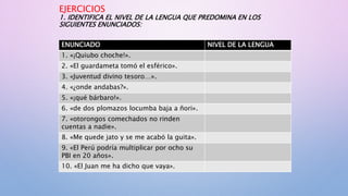 Estudio de los Niveles de la lengua en el Perú.pptx