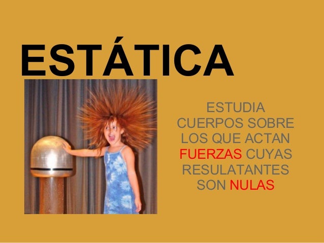 Estudio de la estatica