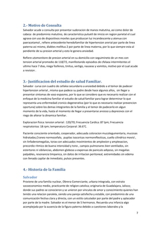 Estudio de Salud Familiar DV | DOCX