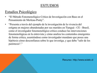 Estudio fenomenológico By: Lydia Serrano | PPTX