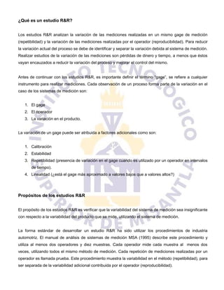 Estudio g r&r | PDF