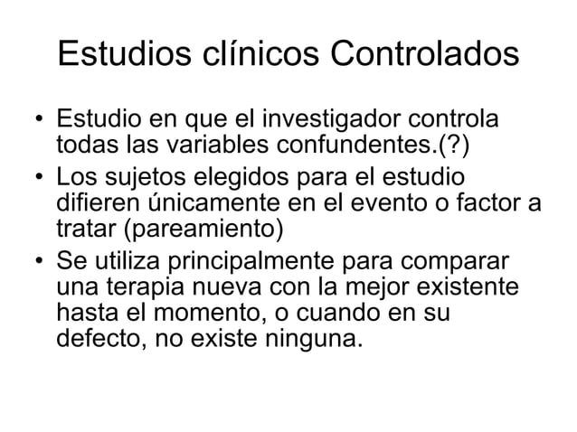 Estudios Clinicos | PPT