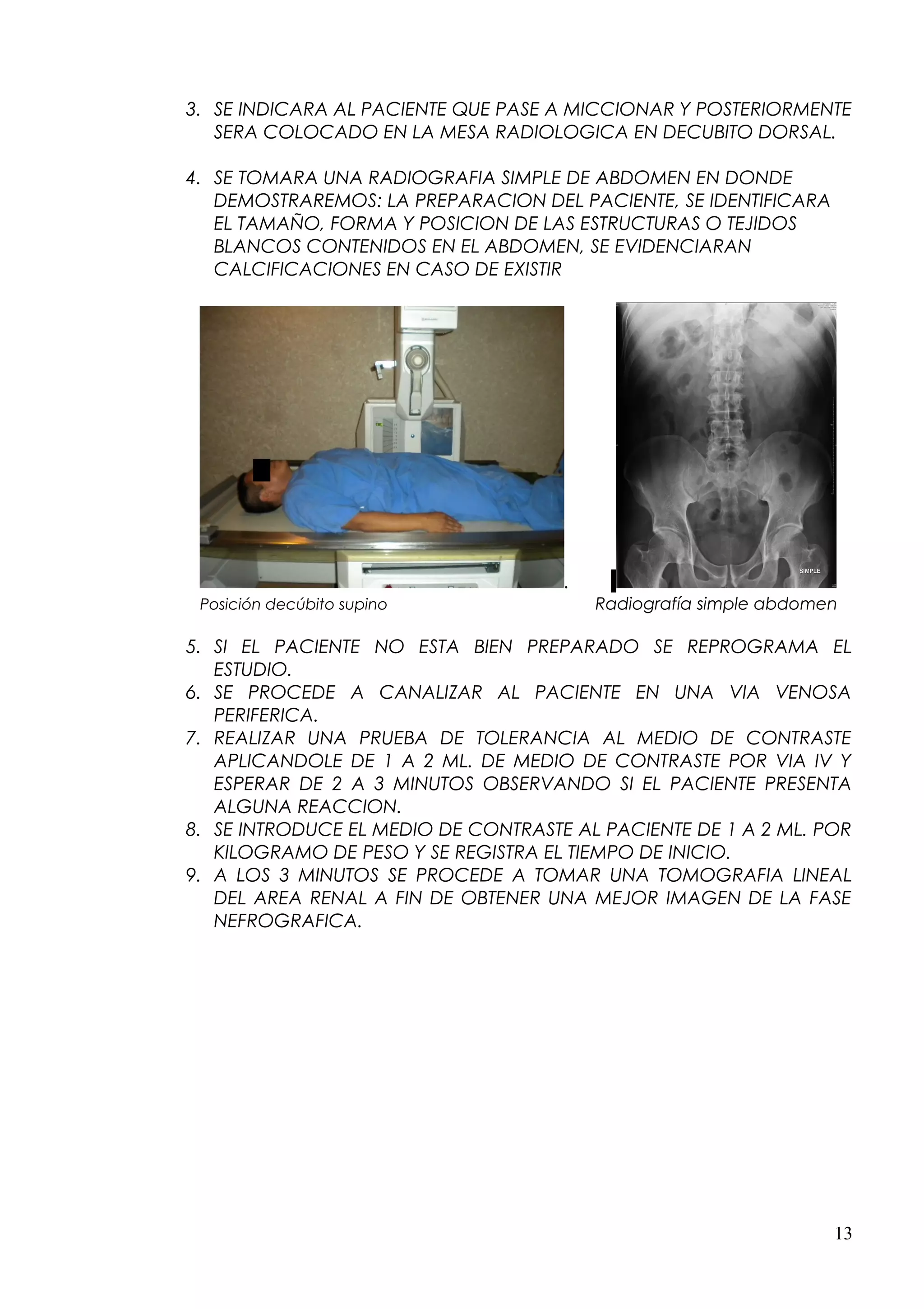 ESTUDIOS CONTRASTADOS PROCEDIMIENTO Y PROYECCIONES RADIOLOGICAS | DOC