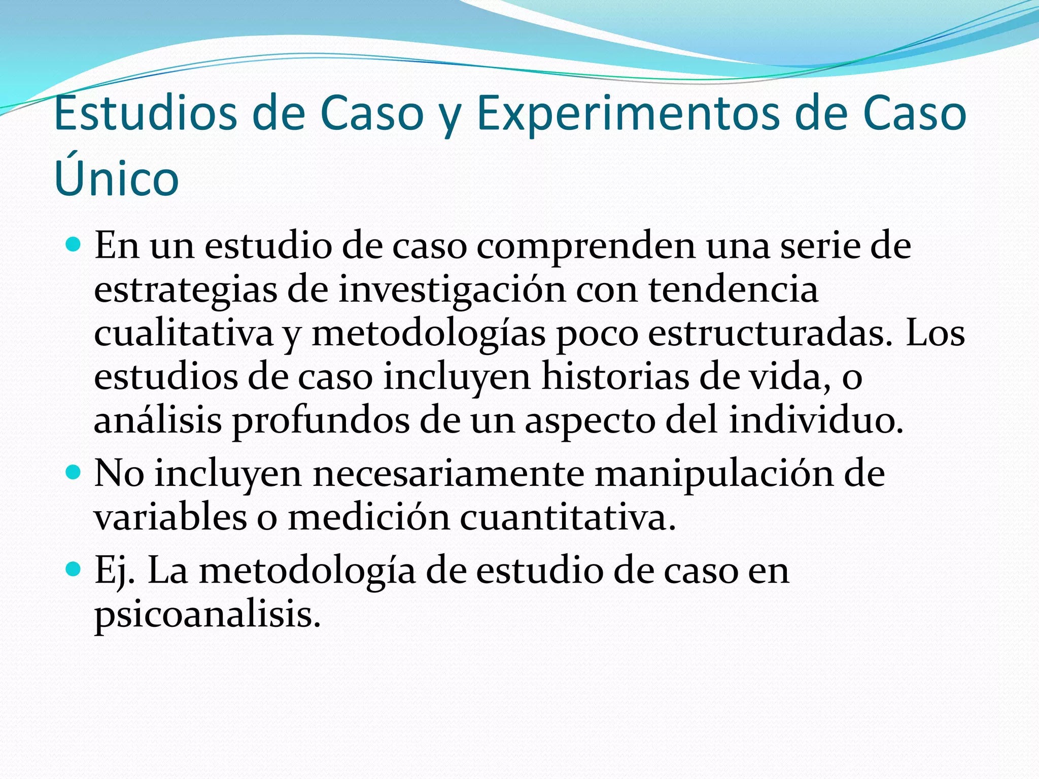 Estudios de caso y experimentos de caso unico | PPT | Descarga Gratuita