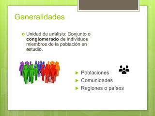 Estudios ecologicos Epidemiologia | PPTX