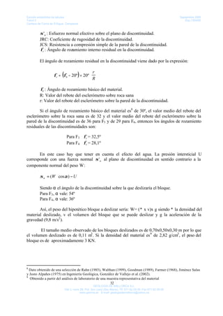 Estudios geologicos estabilidad de taludes cantera | PDF