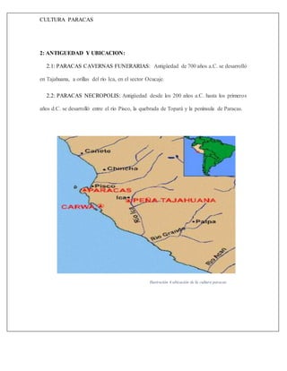 Estudio sobre la cultura paracas | DOCX