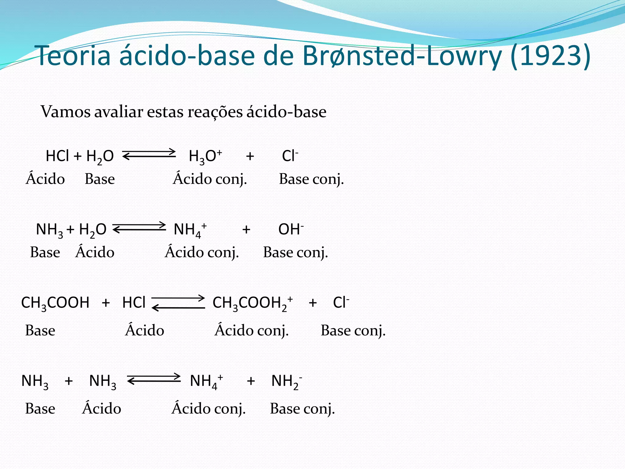 Estudo comparativo acido base | PPT