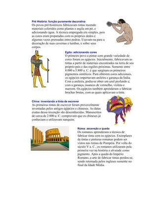 Estudo de fabricação tintas | DOC