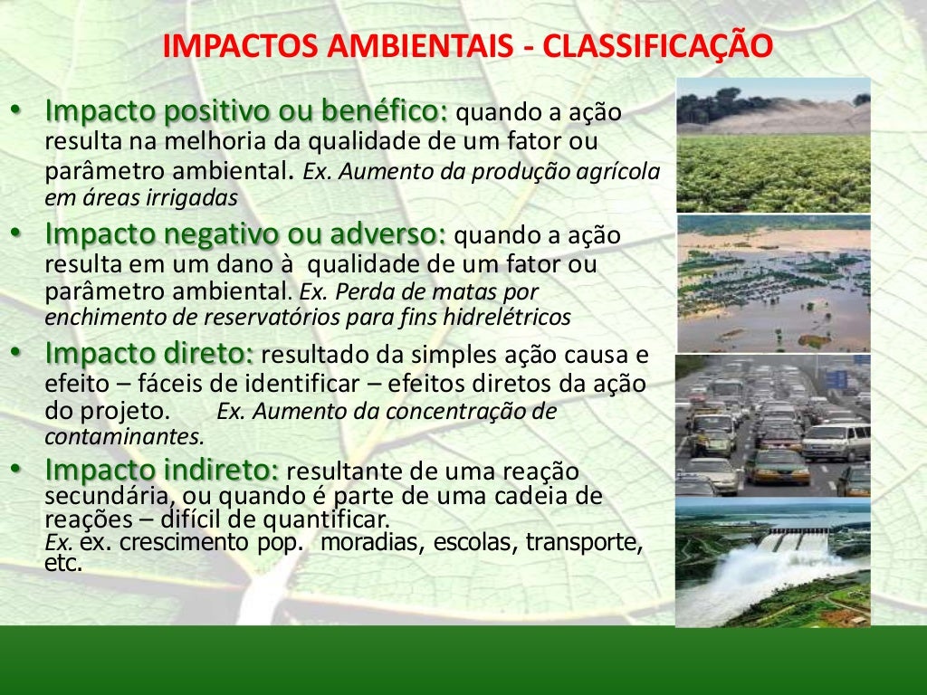 Estudo de impactos ambientais