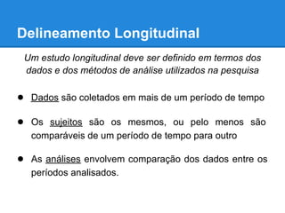 Estudos longitudinais - Psicologia | PDF