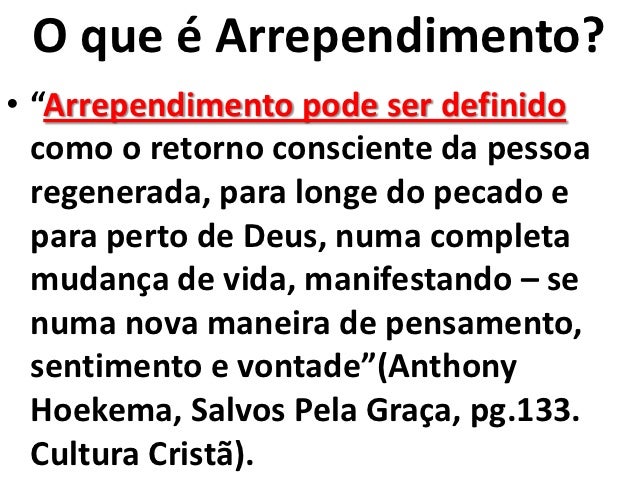 Estudo sobre arrependimento