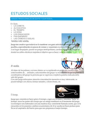 Estudos sociales | DOCX