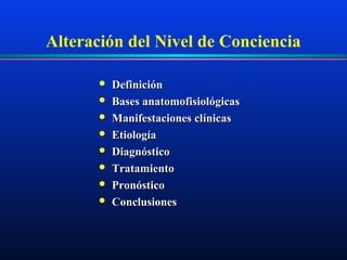 Estupor y coma | PPT