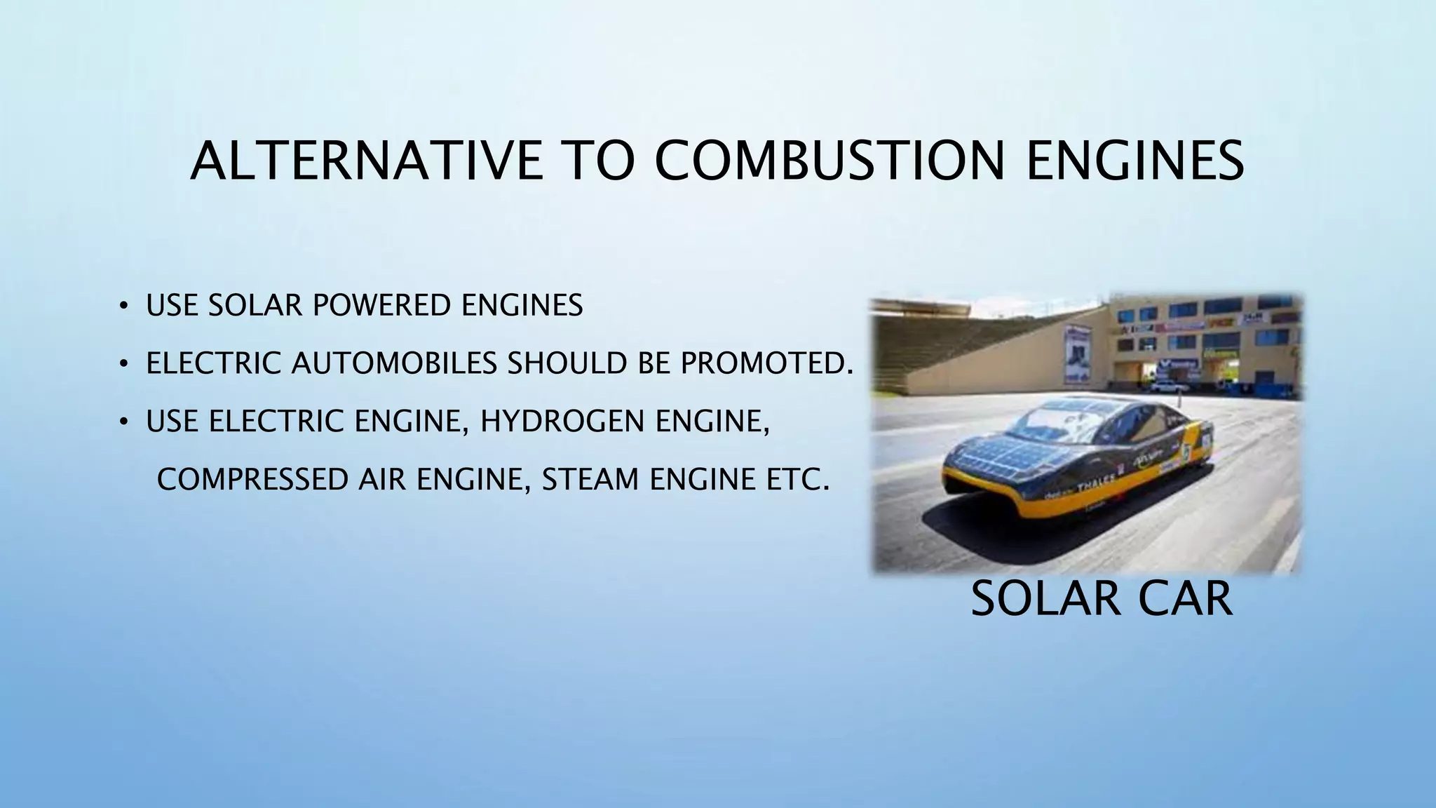 Effect of Combustion Engines on Environment | PPTX