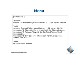 Terminal Widgets | PDF