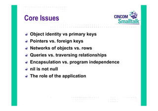 Object- Relational Persistence in Smalltalk | PDF