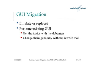 Migration from VSE to VW with Pollock | PDF | Programming Languages ...