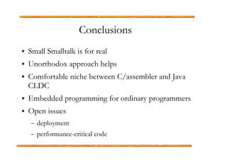 Resilient Smalltalk | PDF