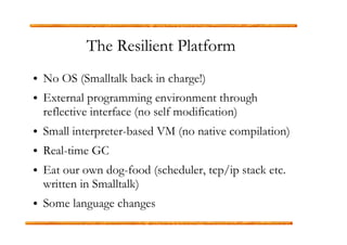 Resilient Smalltalk | PDF