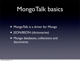MongoTalk/Voyage | PPT
