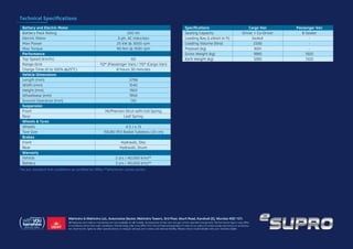 Mahindra eSupro Brochure | PDF