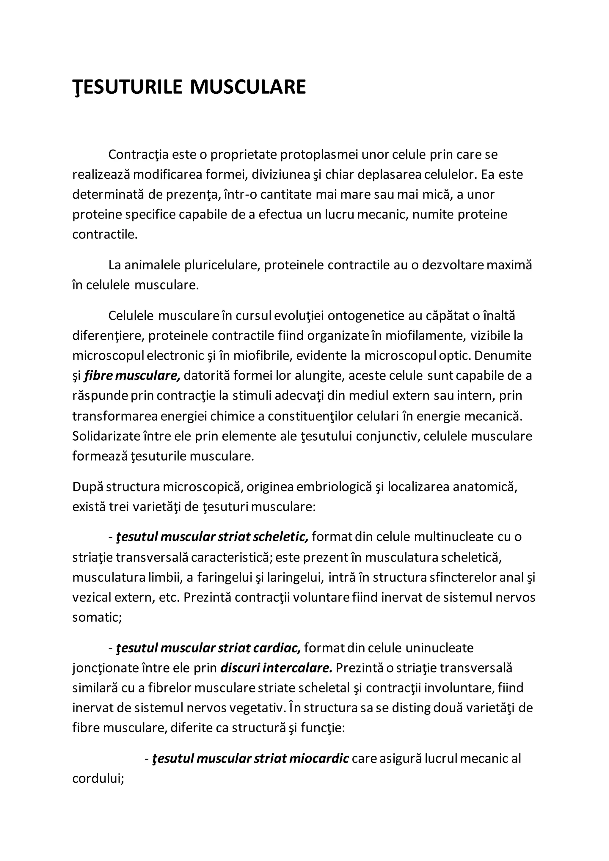 ţEsuturile musculare | DOCX