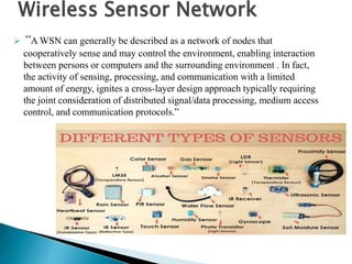 wireless sensor networks based on iot | PPTX