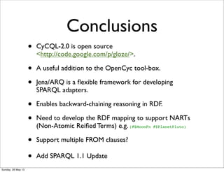 CycQL: A SPARQL Adapter for OpenCyc | PPT
