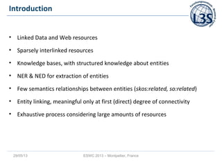 Combining a co-occurrence-based and a semantic measure for entity linking | PPT
