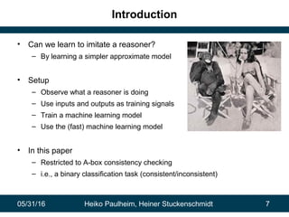 Fast Approximate A-box Consistency Checking using Machine Learning | ODP | Databases | Computer ...