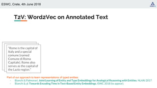 Type Vector Representations from Text. DL4KGS@ESWC 2018 | PPT