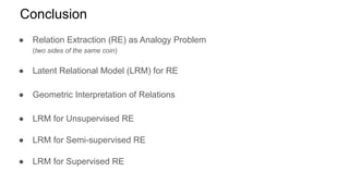 Latent Relational Model for Relation Extraction | PPT