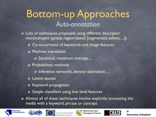 Bridging the Semantic Gap in Multimedia Information Retrieval: Top-down ...