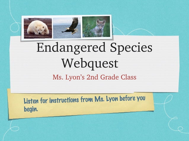 Endangered Species Webquest | PPT