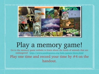 Endangered Species Webquest | PPT