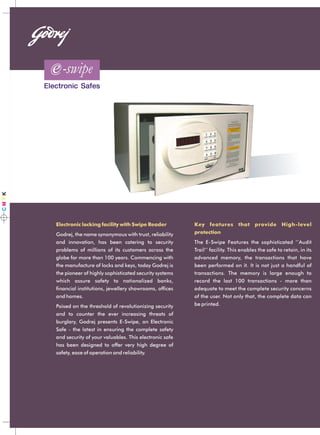 E swipe elec_safe | PDF