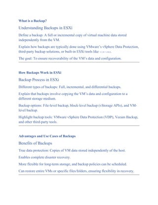 how to take snapshot in ESXi HOST vmware | PDF