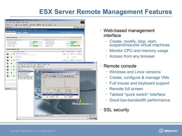 VMware Esx Short Presentation | PPT | Cloud Computing | Internet