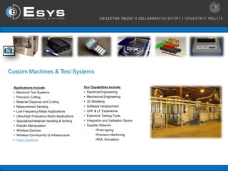 Esys Capabilities 2009 English | PDF