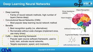 "Fast Deployment of Low-power Deep Learning on CEVA Vision Processors," a Presentation from CEVA ...