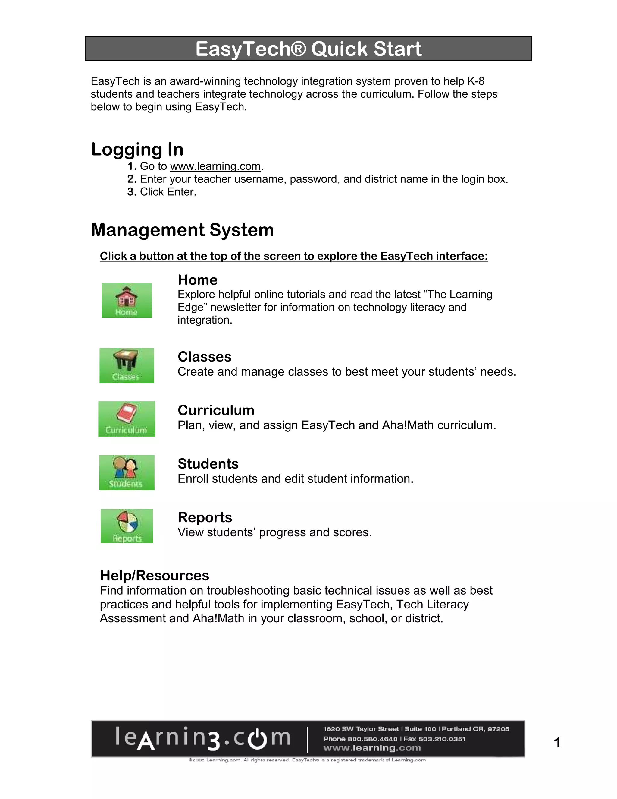 Et Quick Start Easy Tech | PDF