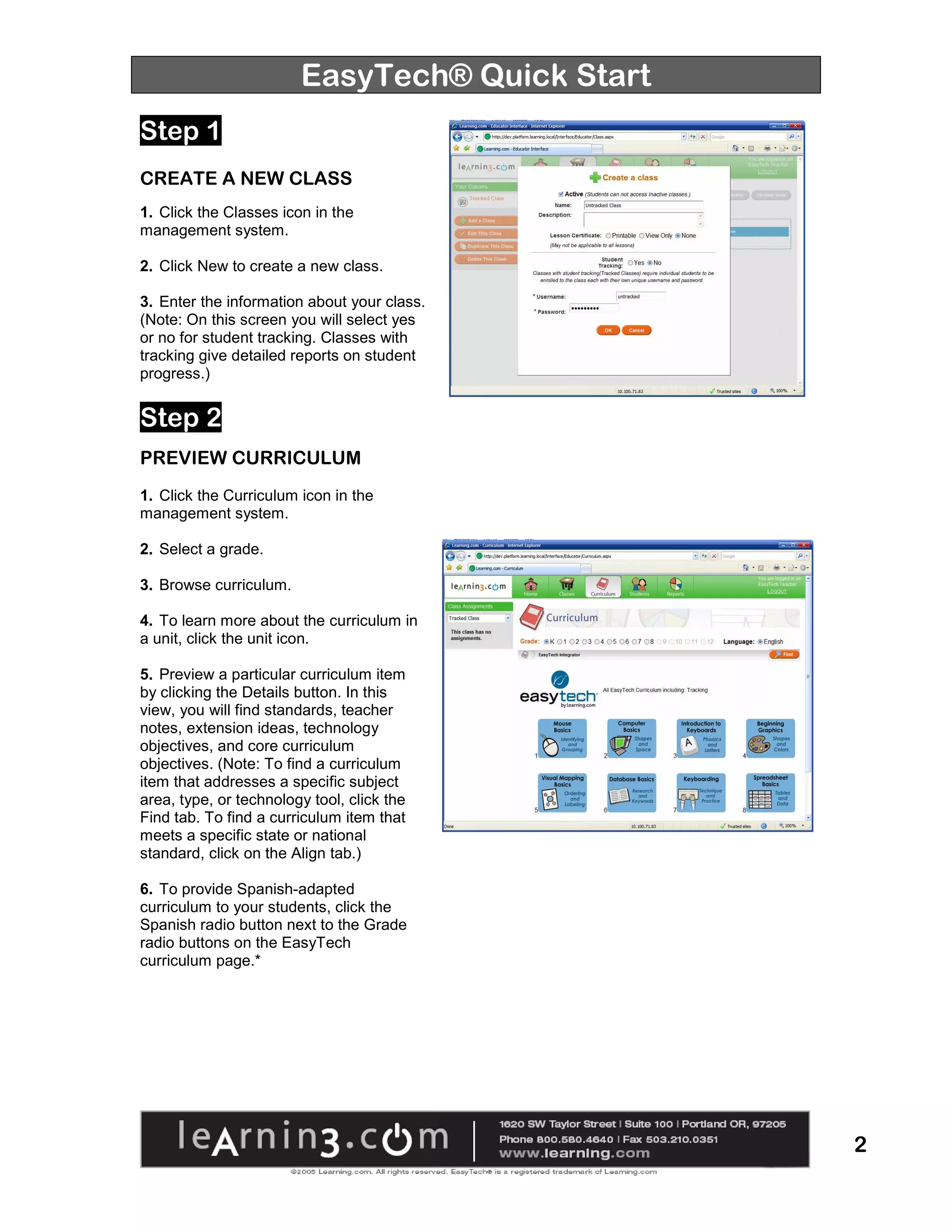 Et Quick Start Easy Tech | PDF