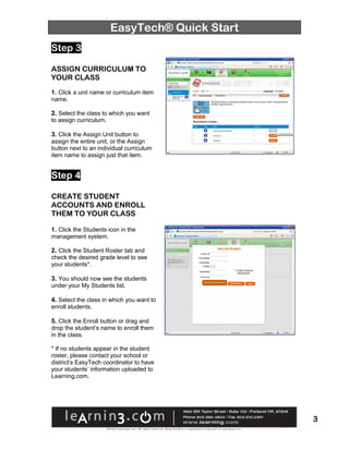 Et Quick Start Easy Tech | PDF | Primary Education | Education