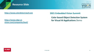 “Object Detection and Dataset Labeling Using Colors of Manufactured Objects,” a Presentation ...