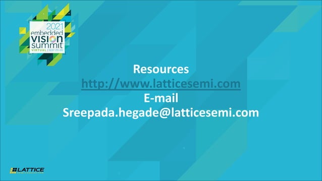 “Flexible Machine Learning Solutions with Lattice FPGAs,” a Presentation from Lattice ...