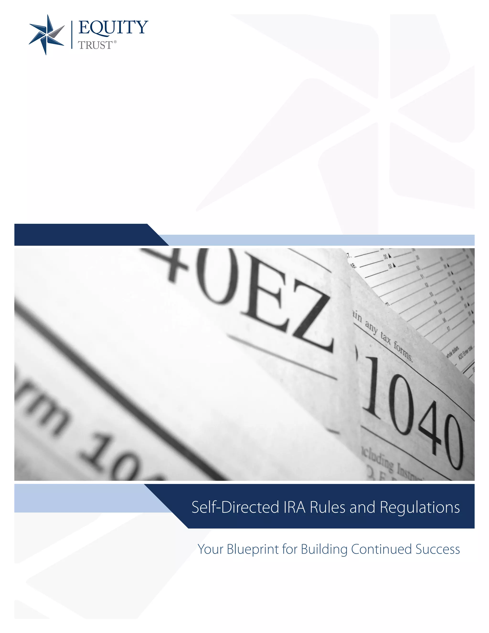 Self Directed Ira Rules And Regulations