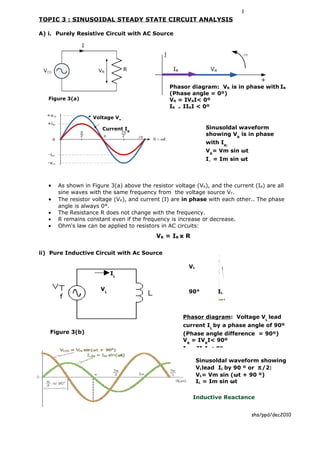 Et201 chapter3 sinusoidal steady state circuit analysis | DOC