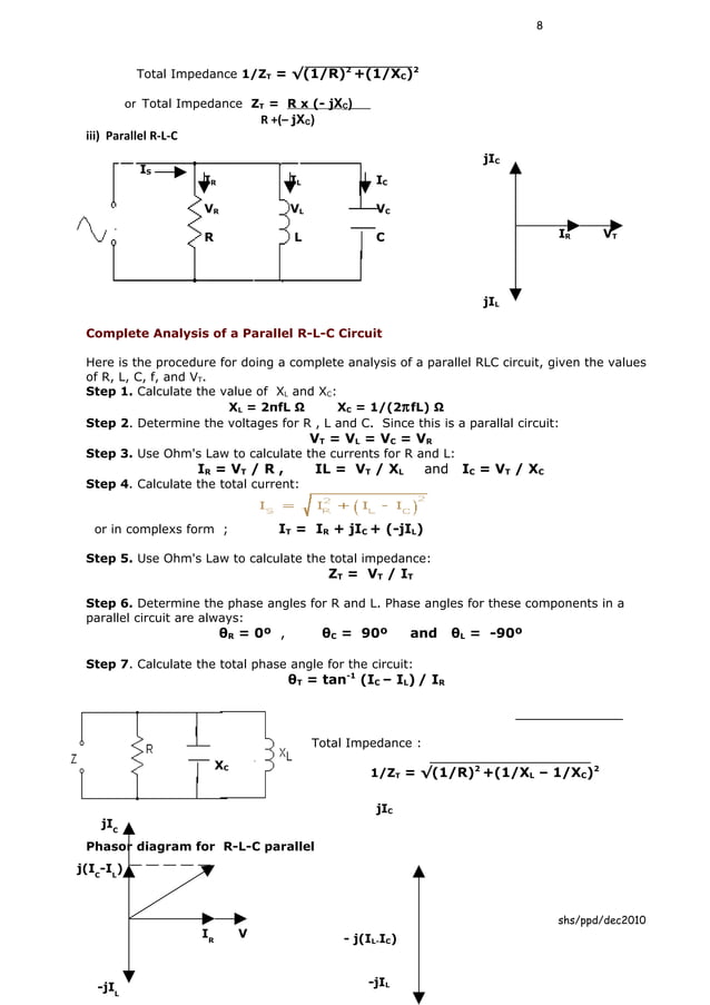 Et201 chapter3 sinusoidal steady state circuit analysis Et201 chapter3 sinusoidal steady state circuit analysis