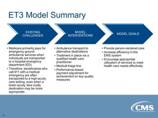 Webinar 2 of 2: Emergency Triage, Treat, and Transport (ET3) Model - Overview | PPT